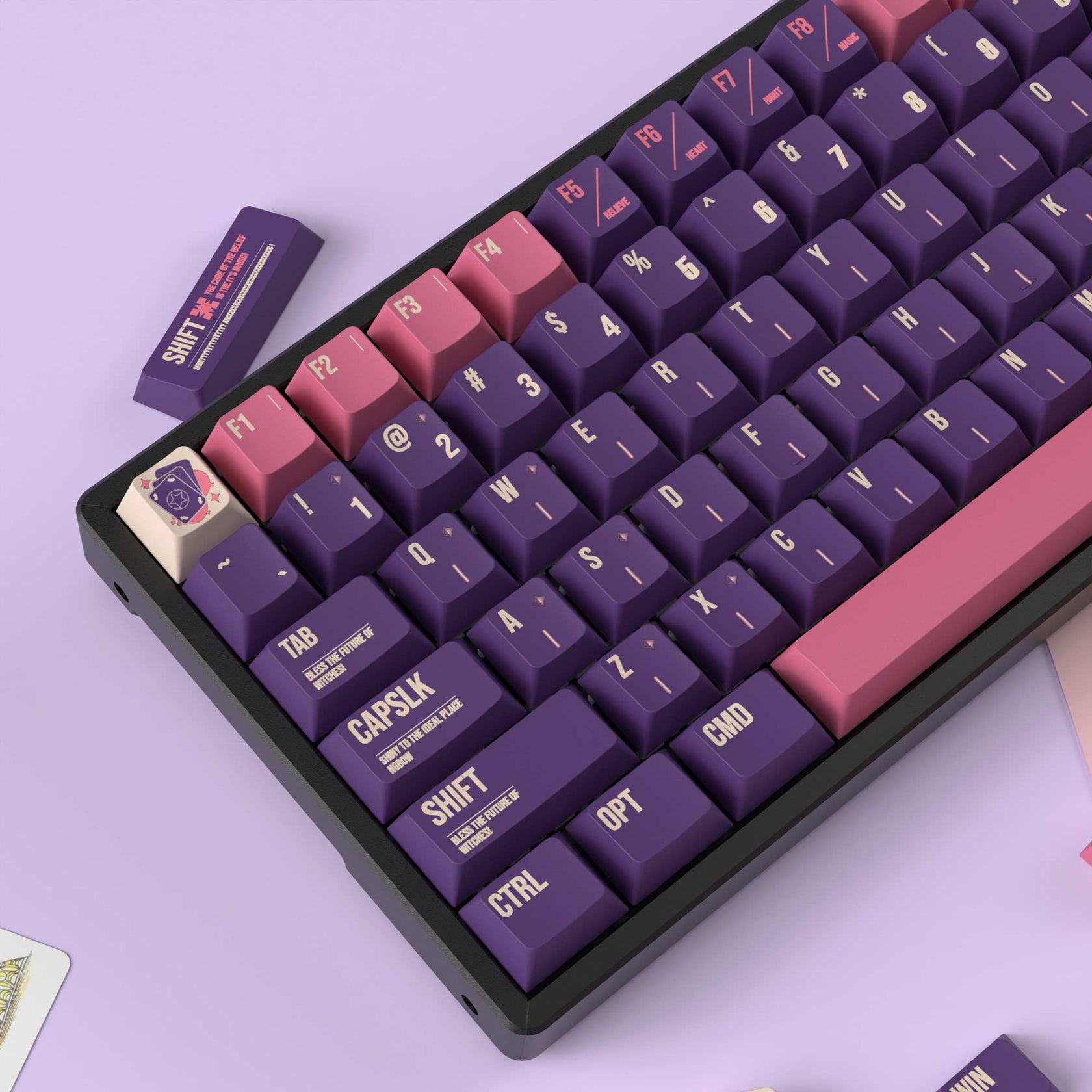 Lunar Witch - Cherry Profile Dye-Sub PBT Full Keycap Set – Lemokey